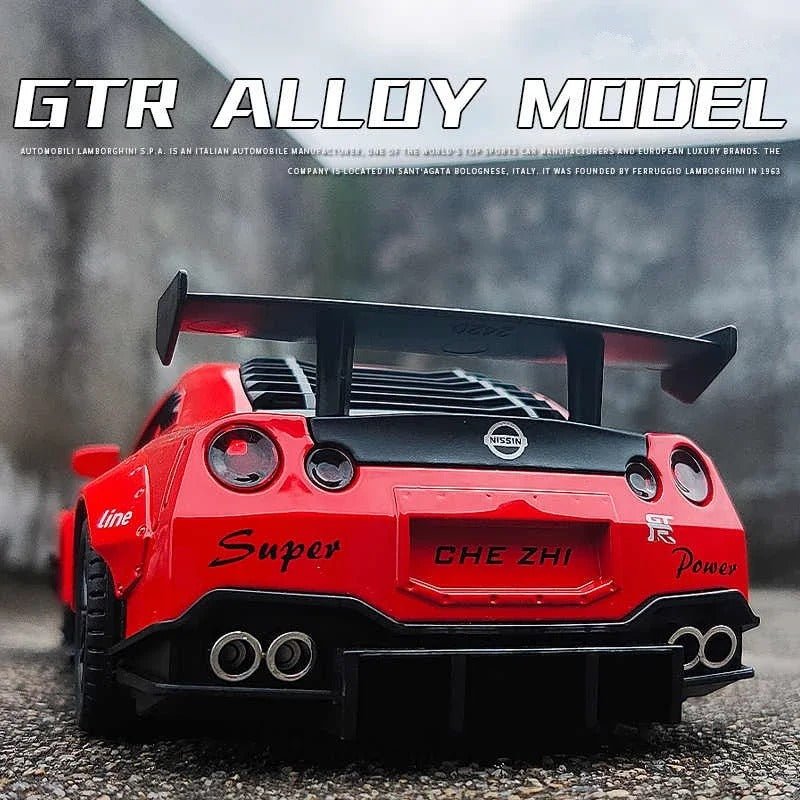 1:24 Nissan GT-R Diecast Model Car – R34/R35 Ares Edition – FunCarScale